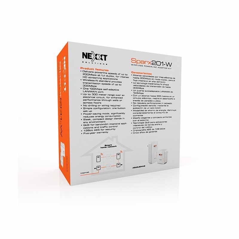 nexxt SPARX201-W 300Mbps wireless extender adapter eleAES-128B line ...