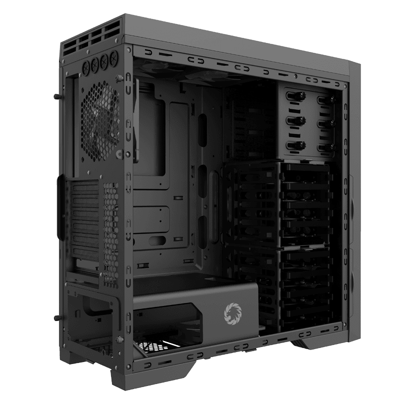 CASE GAMEMAX SILENT MAX NEGRO ATX GRIS 4xUSB/ 1 HD AUDIO/ 6xFAN/ V1.4 ...